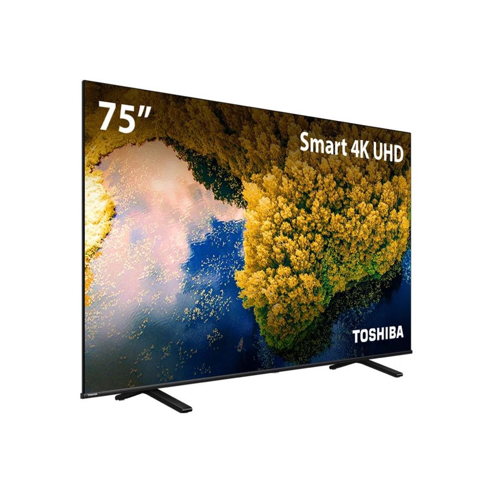 TV Toshiba 75'' Smart Vidaa DLED 4K HDR 10 HDMI USB 75C350L - Novalar